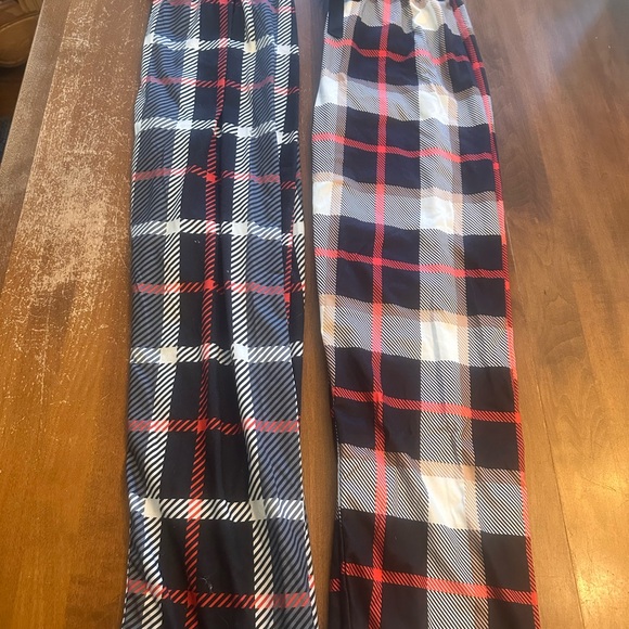 SHEIN | Intimates & Sleepwear | Shein Black And Red Plaid Pajama Pants ...